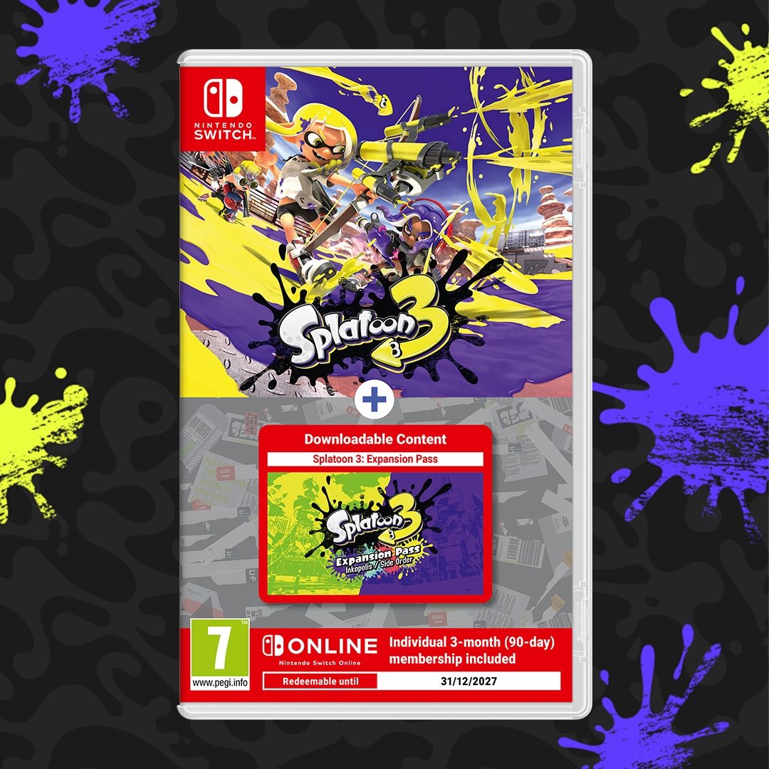 Splatoon 3 + Expansion Pass Physical Bundle Announced | N-Europe.com Splatoon 3 + Expansion Pass Physical Bundle Announced | N-Europe.com